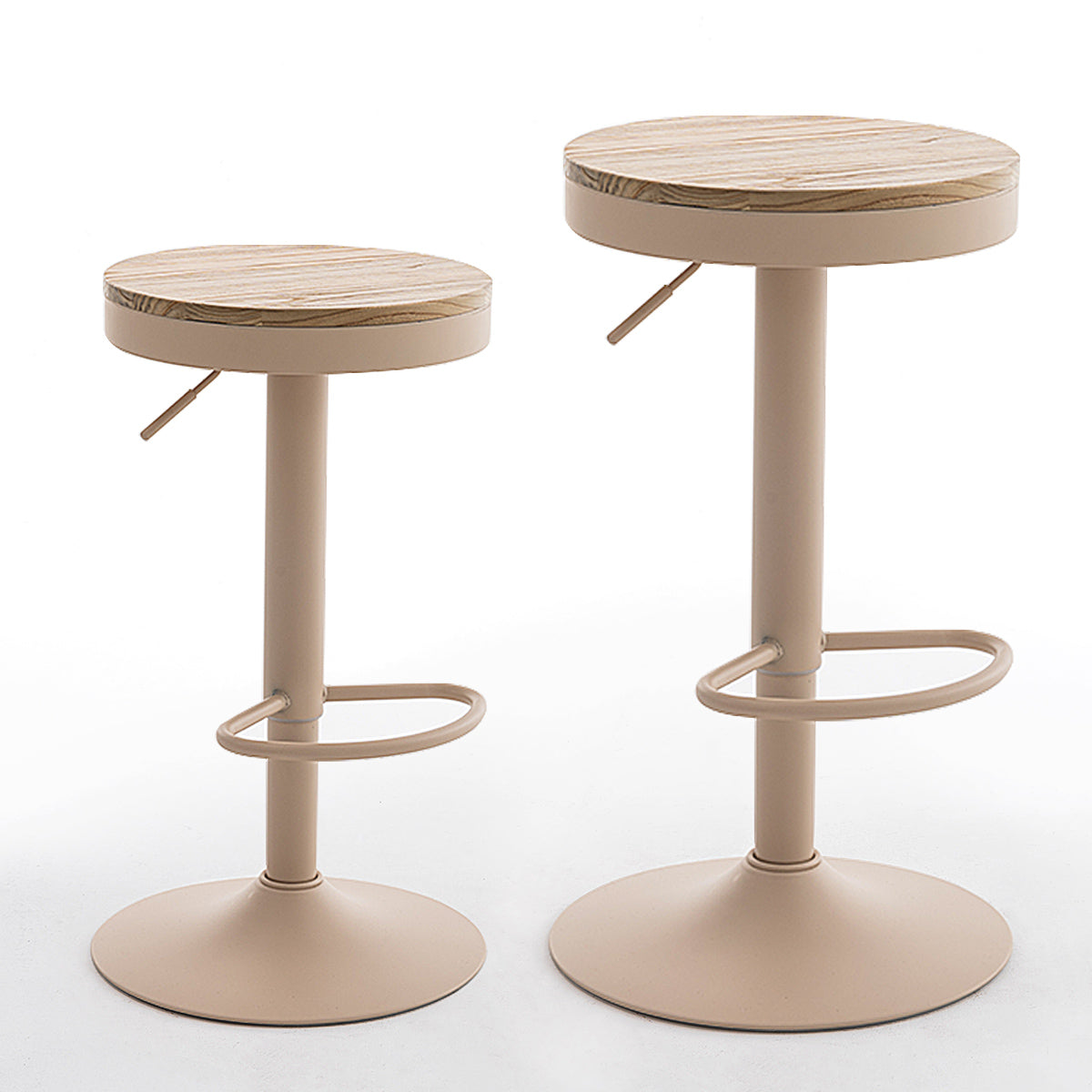 YOUNIKE Bar Stools Wooden Swivel Counter Stools