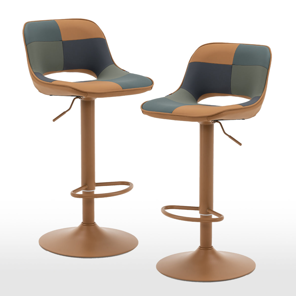 YOUNIKE Bar Stools Patchwork Counter Height Stools